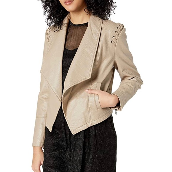 BB Dakota | Jackets & Coats | Bb Dakota Cool Whip Drape Vegan Leather ...